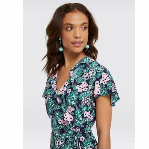 Draper James | Dresses | Nwot Draper James Tropical Floral Wrap Dress ...